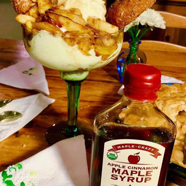 Organic Apple Cinnamon Maple Syrup- Olive & Basket