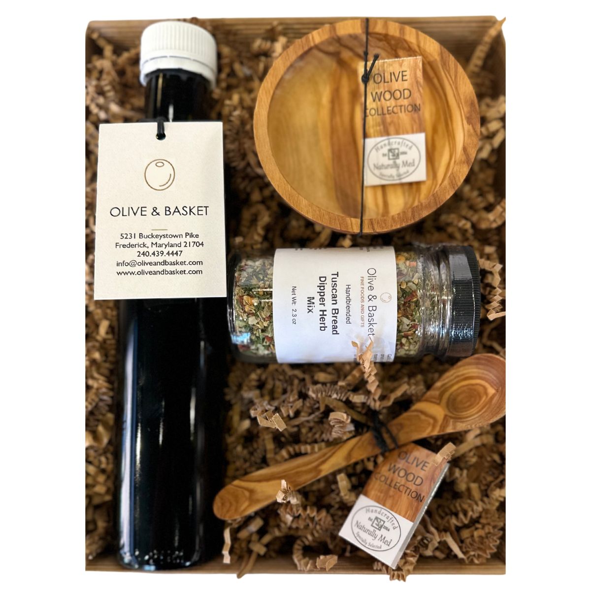 Bread Dipper Gift Box - Olive & Basket